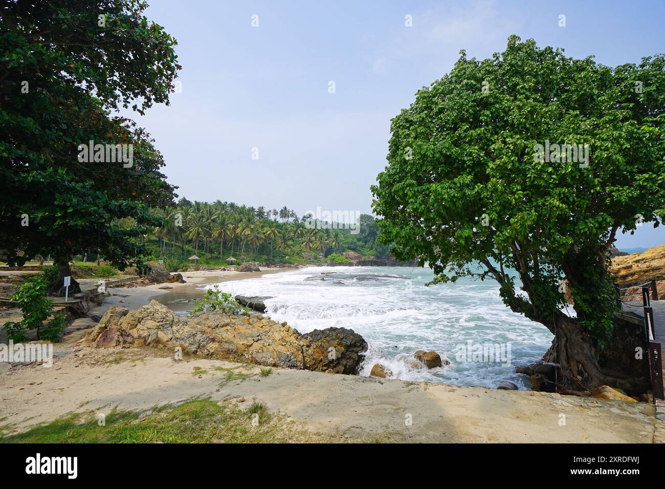 Pantai Marina Beach, Kalianda, Lampung, Sumatera, Indonesia Stock Photo ...