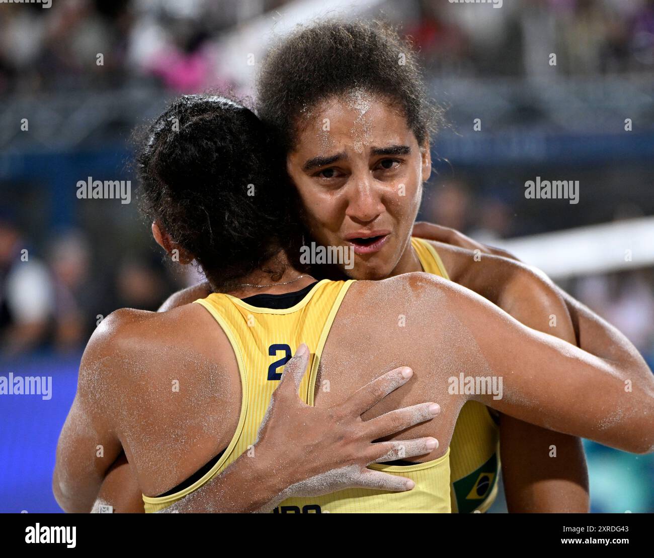 Paris-France, August 9, 2024, Paris 2024 Olympic Games, women's beach ...