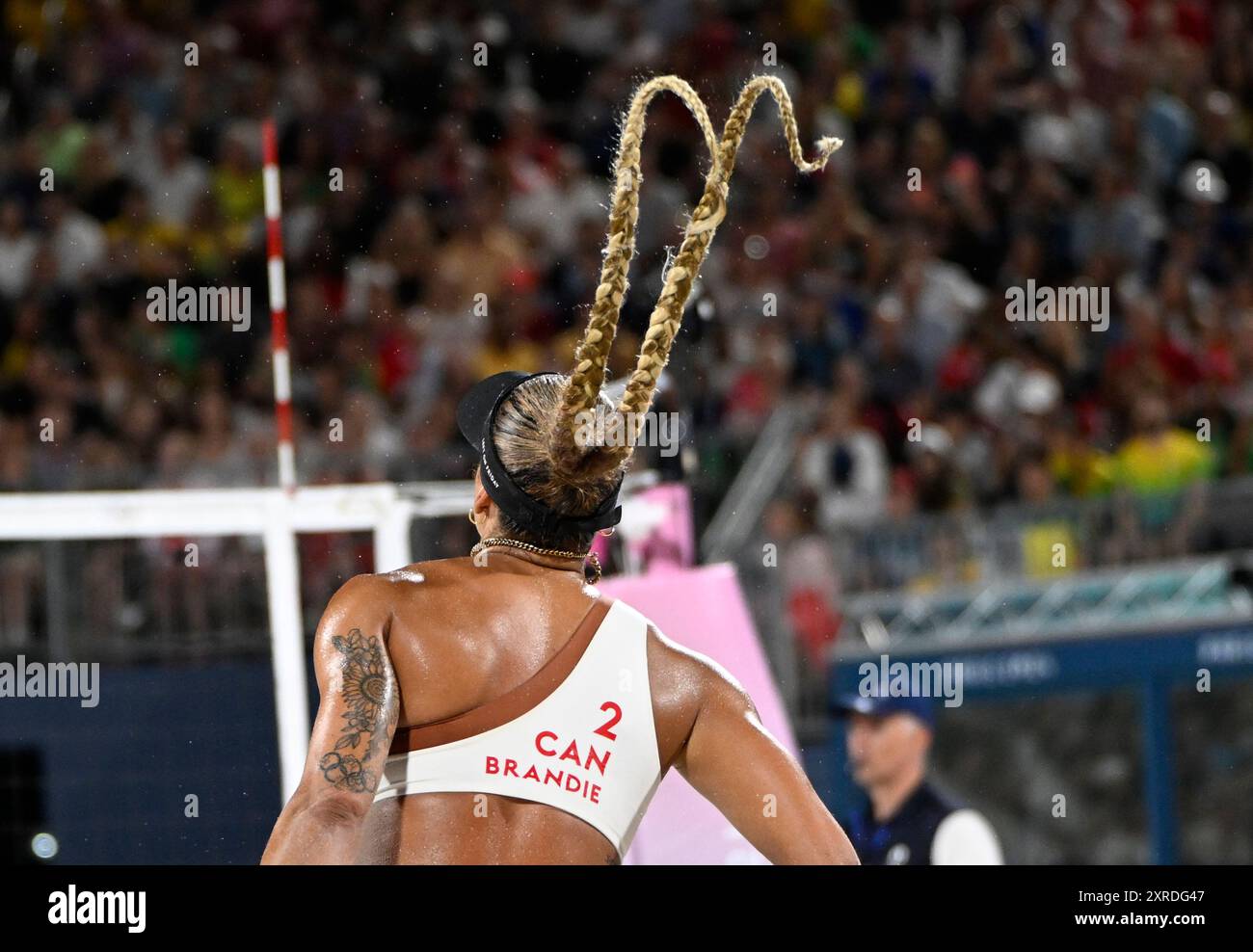 Paris-France, August 9, 2024, Paris 2024 Olympic Games, women's beach ...