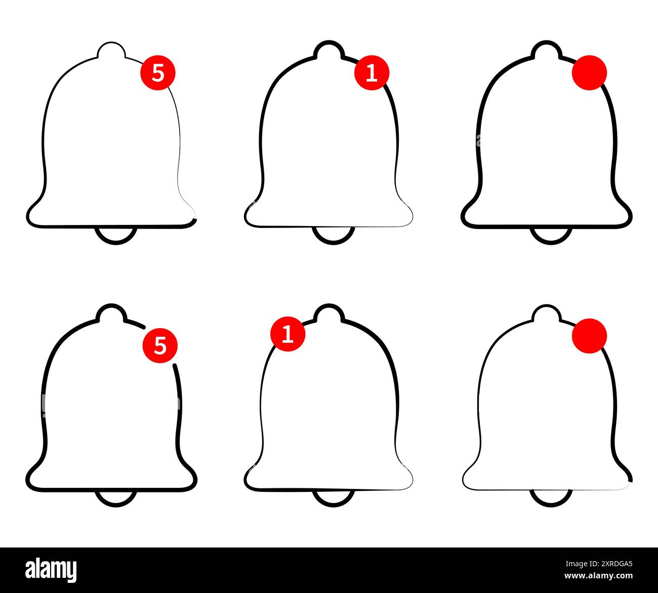 Symbol message bell Stock Vector Images - Alamy