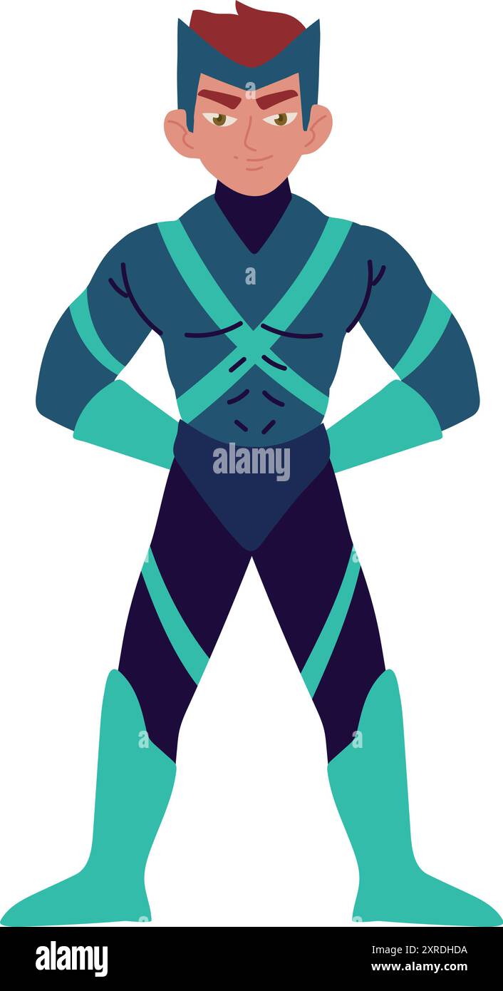 superhero standing character Stock Vector Image & Art - Alamy