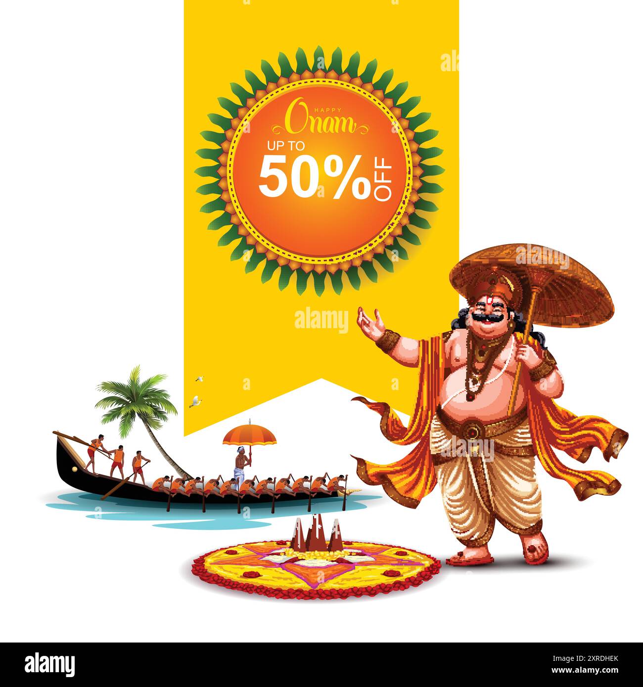 New Kerala festival happy onam with Indian white background, use for ...