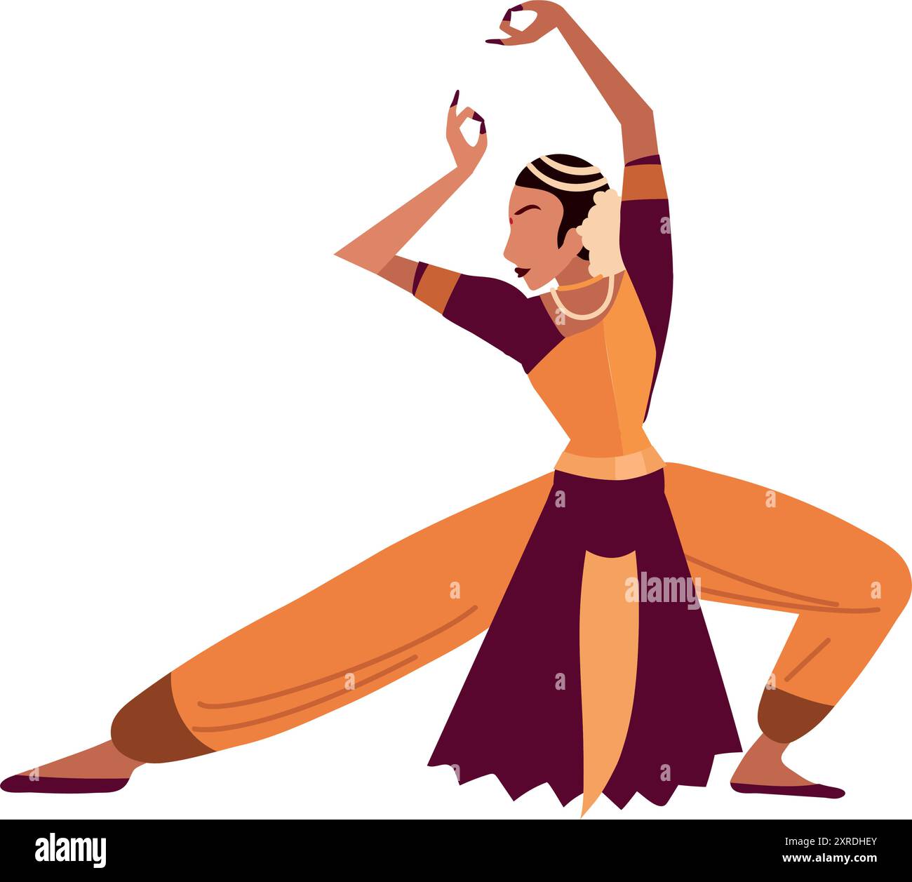 india female dancing classic bharatanatyam Stock Vector Image & Art - Alamy
