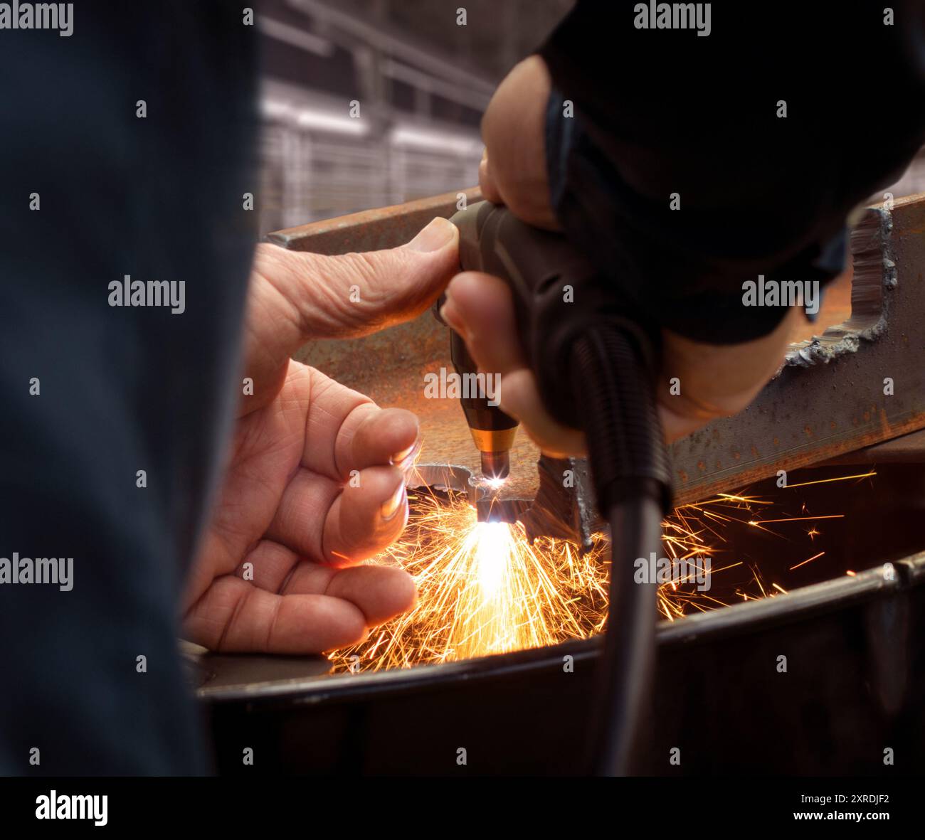 Close up welder in safety hi-res stock photography and images - Alamy