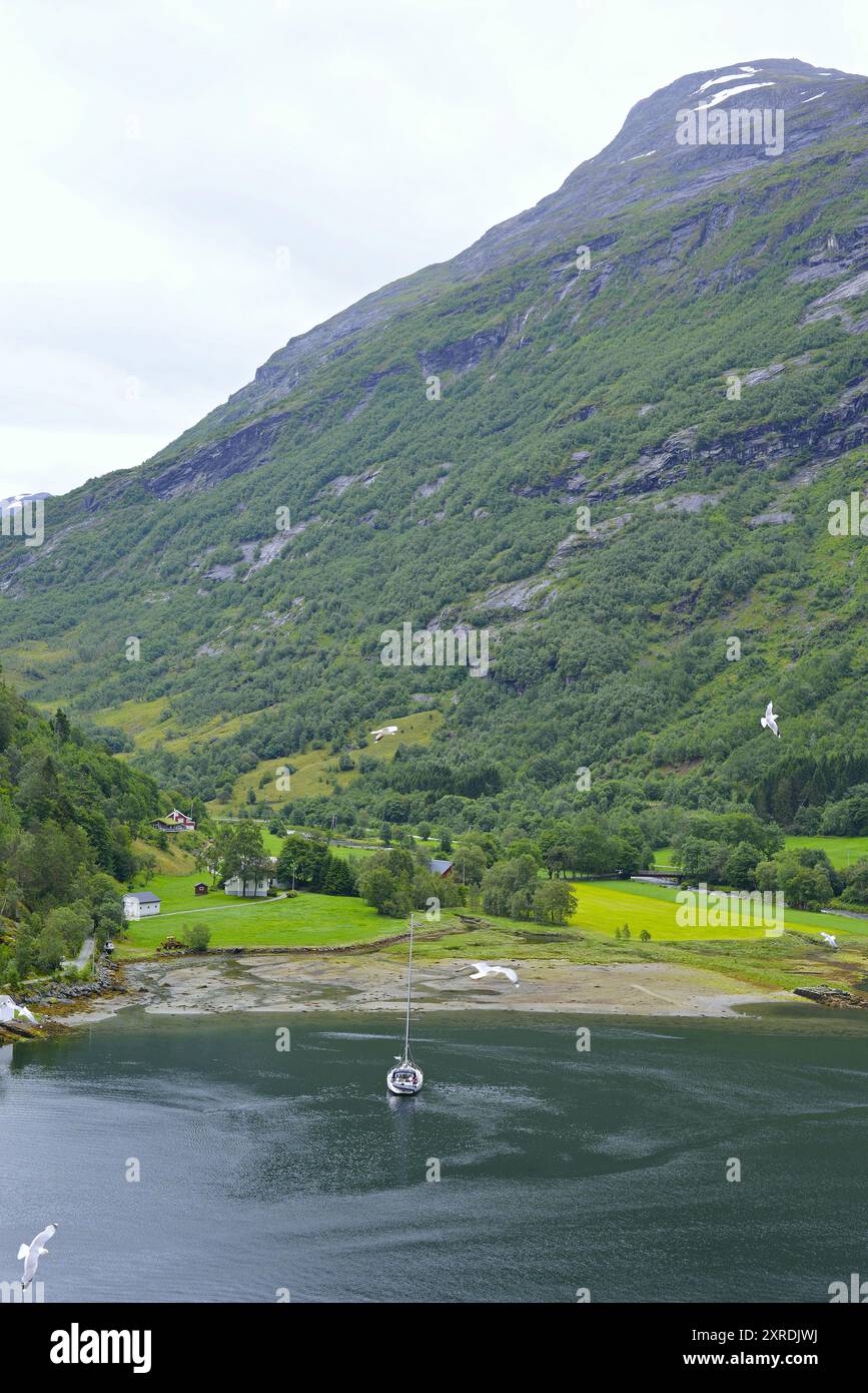 Hellesylt is a village in the municipality of Stranda near the ...