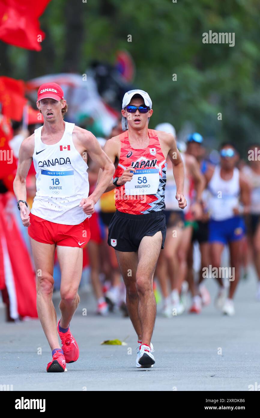Paris, France. 7th Aug, 2024. Masatora Kawano (JPN) Race Walk : Mixed ...