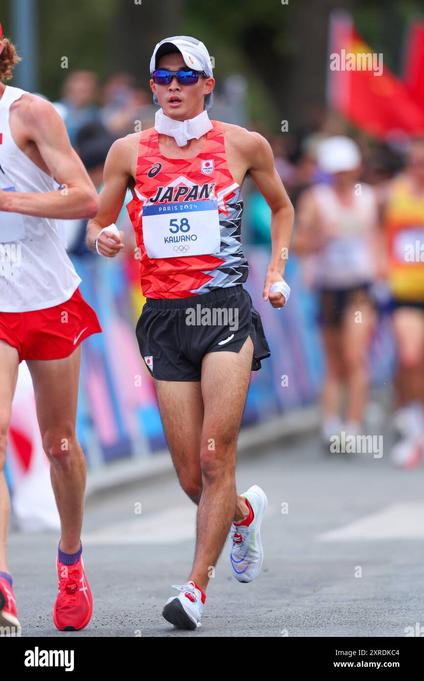 Paris, France. 7th Aug, 2024. Masatora Kawano (JPN) Race Walk : Mixed ...