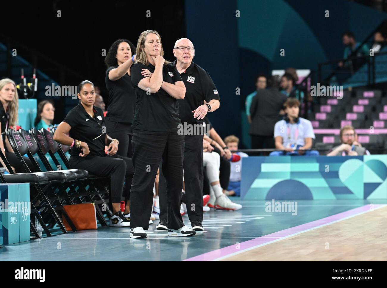 Coach Cheryl Reeve (USA), Basketball, Women's Semifinal between United ...
