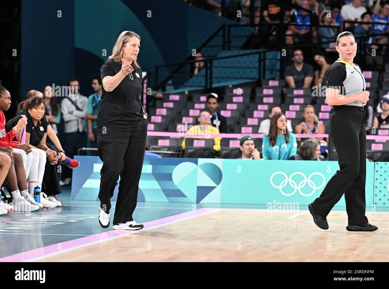 Coach Cheryl Reeve (USA), Basketball, Women's Semifinal between United ...