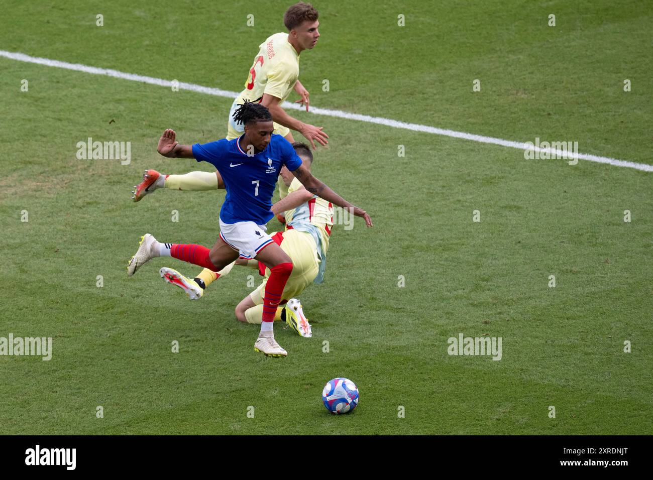 Paris, France. 09th Aug, 2024. France's Player Olise Michael during the ...