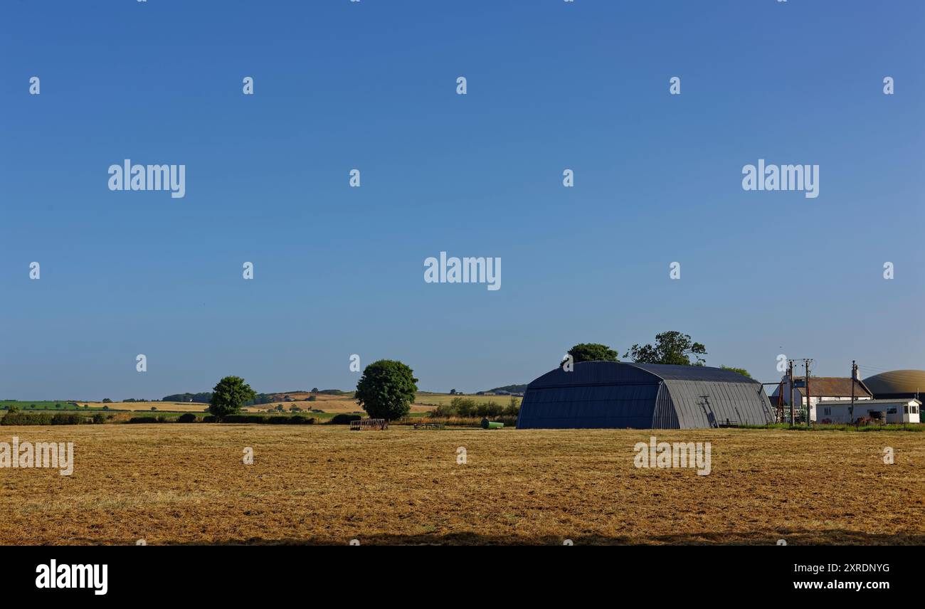 The rear of a small Aircraft Hanger on the site of Hatton Airfield at ...