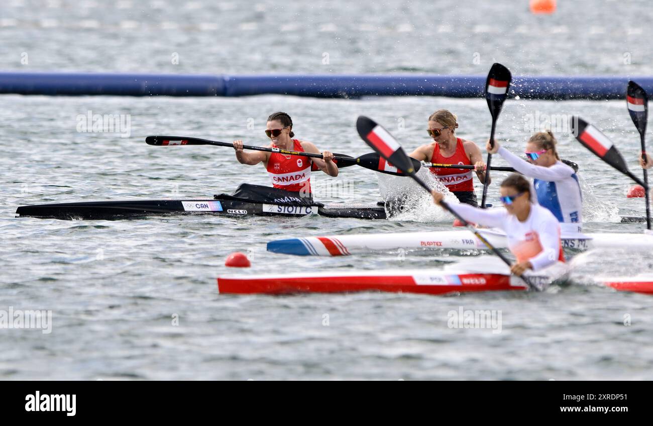 Paris, France. 09th Aug, 2024. Paris 2024 Olympic Games. Canoe Sprint ...