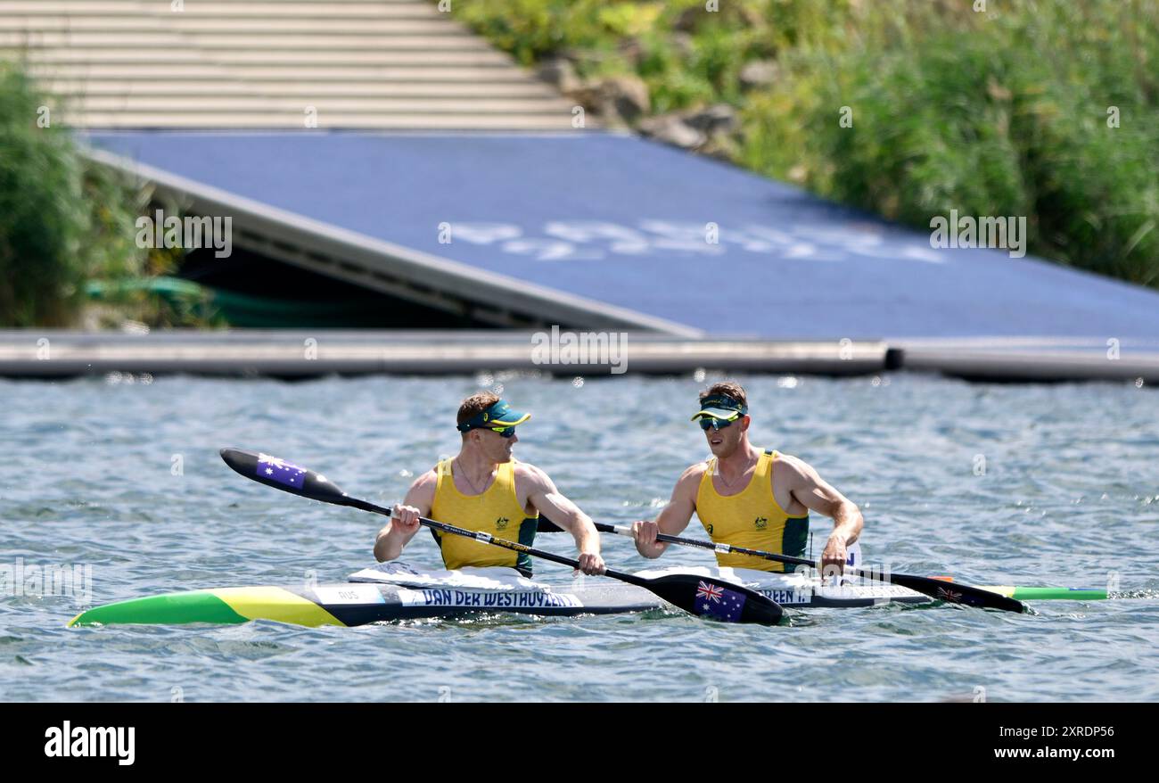 Paris, France. 09th Aug, 2024. Paris 2024 Olympic Games. Canoe Sprint ...