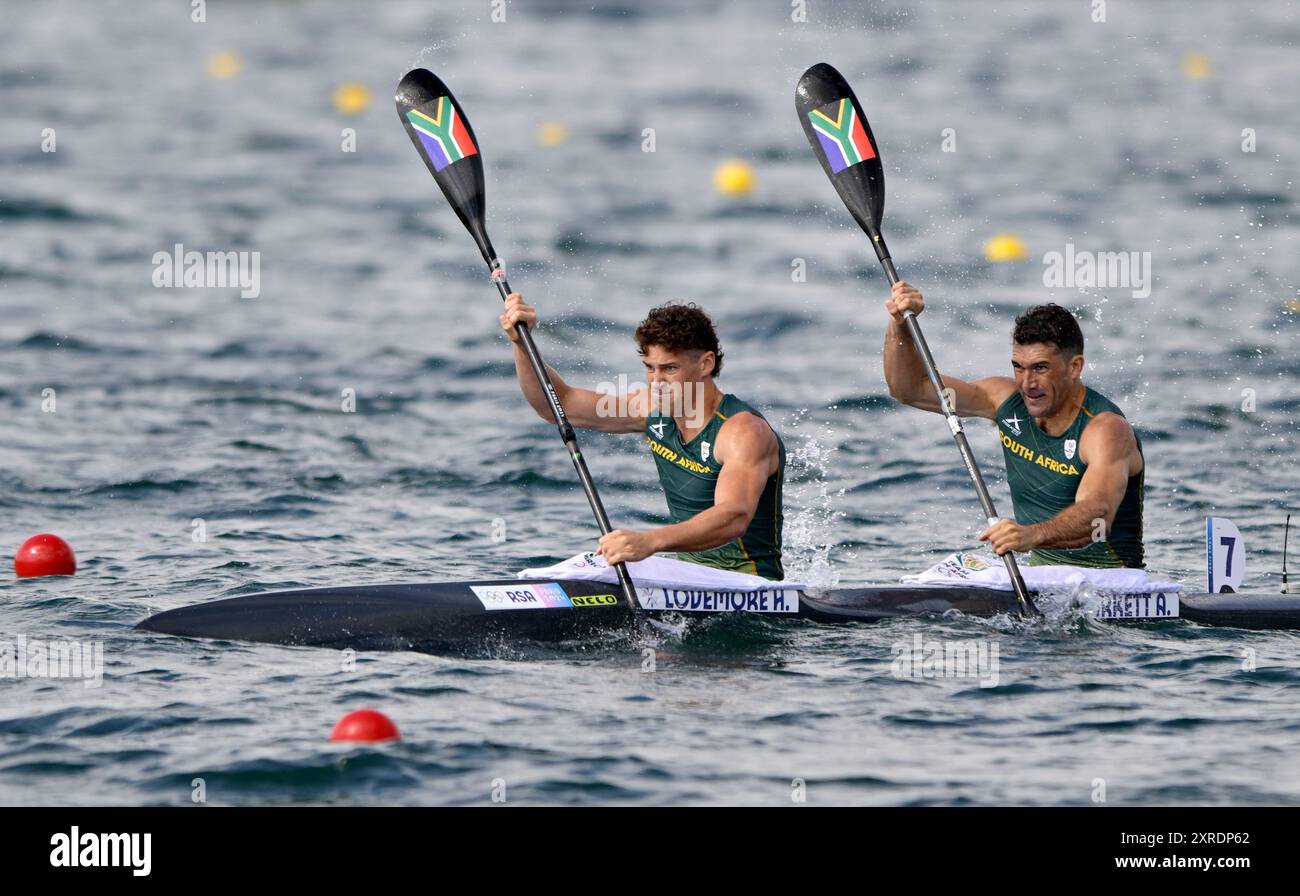 Paris, France. 09th Aug, 2024. Paris 2024 Olympic Games. Canoe Sprint ...