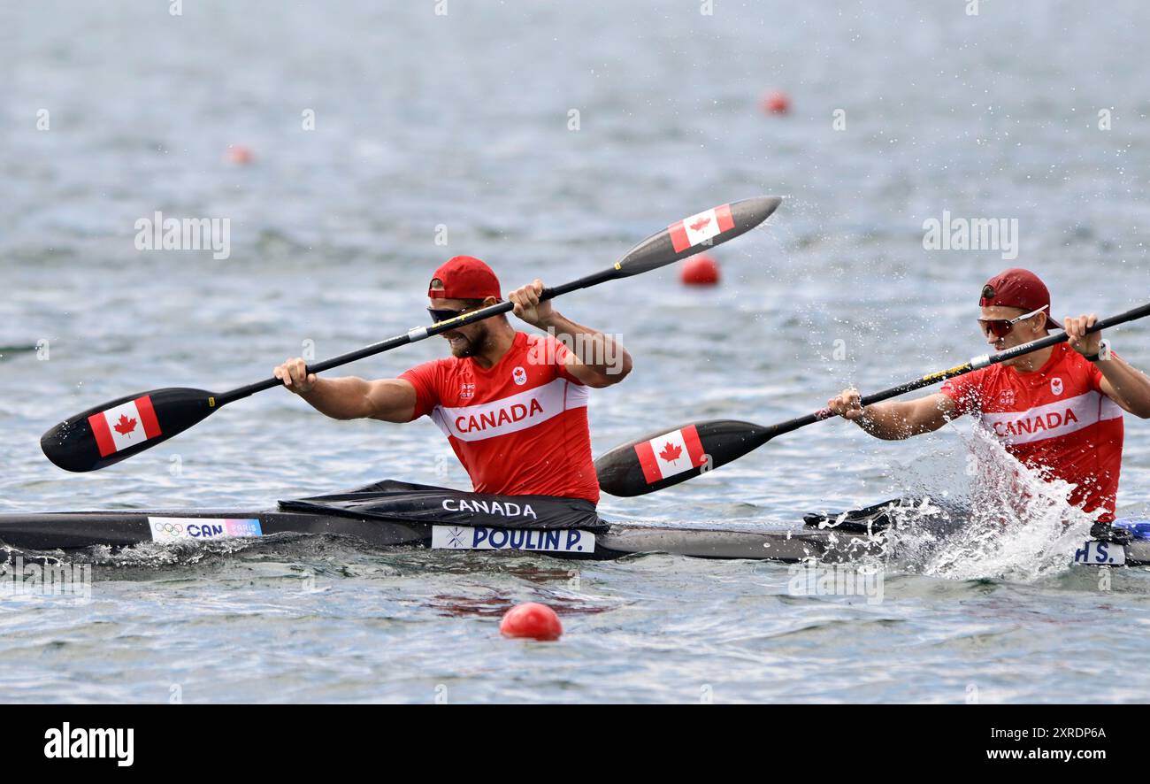 Paris, France. 09th Aug, 2024. Paris 2024 Olympic Games. Canoe Sprint ...