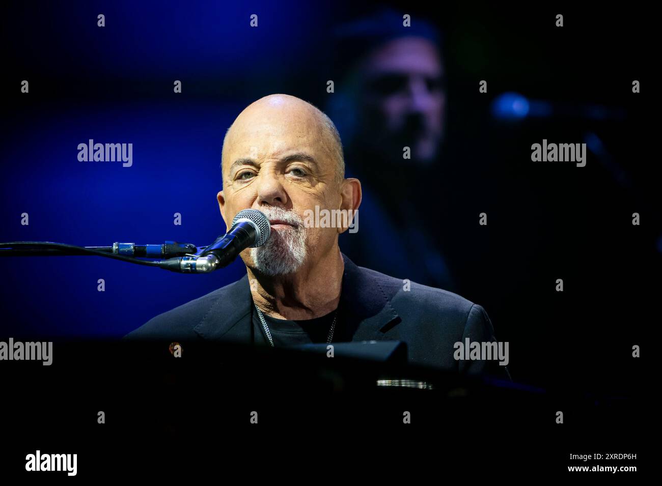 EDITORIAL USE ONLY Billy Joel performs at the Principality Stadium in ...