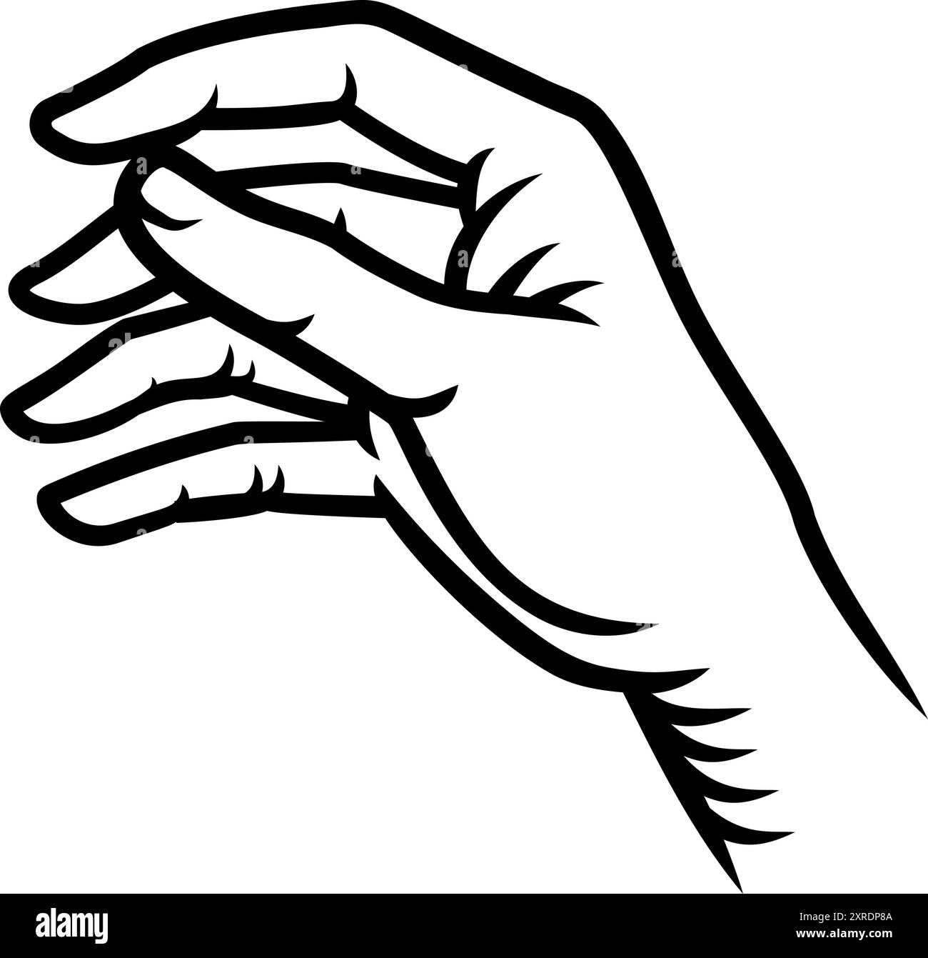 Hand Vintage Retro Woodcut Style Stock Vector Image & Art - Alamy