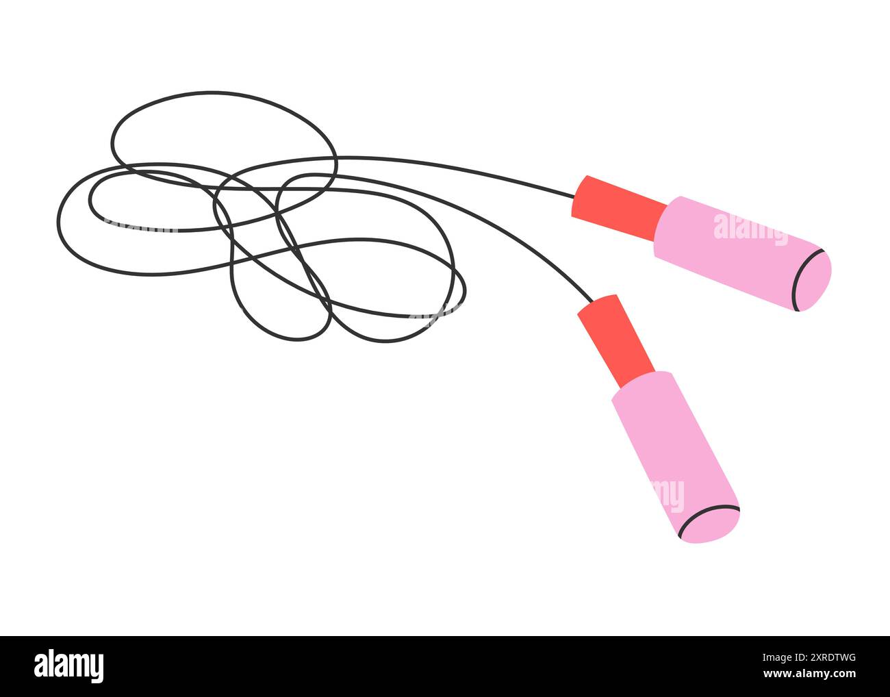 Pink skipping rope. Jumping rope Stock Vector Image & Art - Alamy