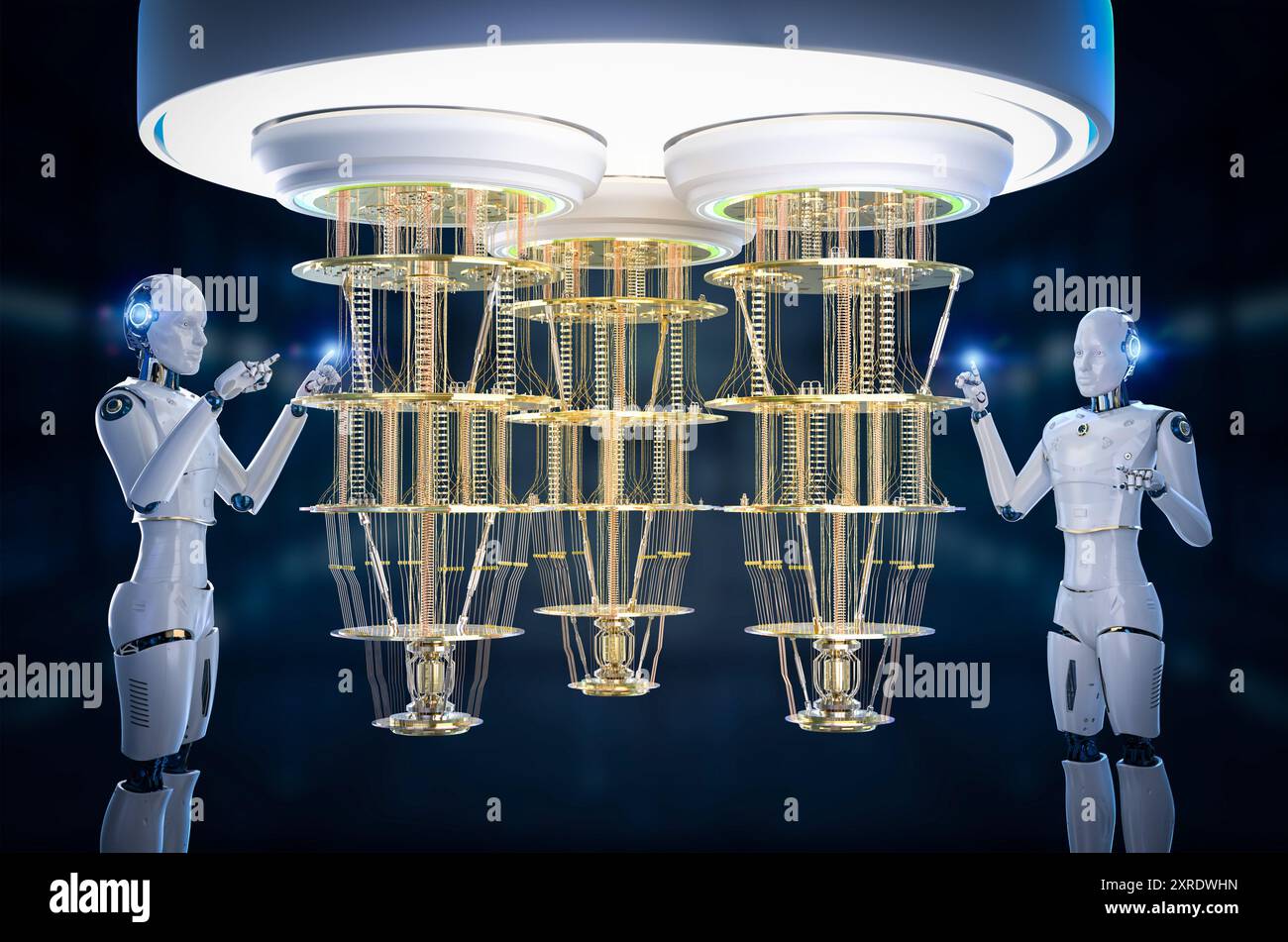 Quantum machine learning technology with 3d rendering cognitive ...