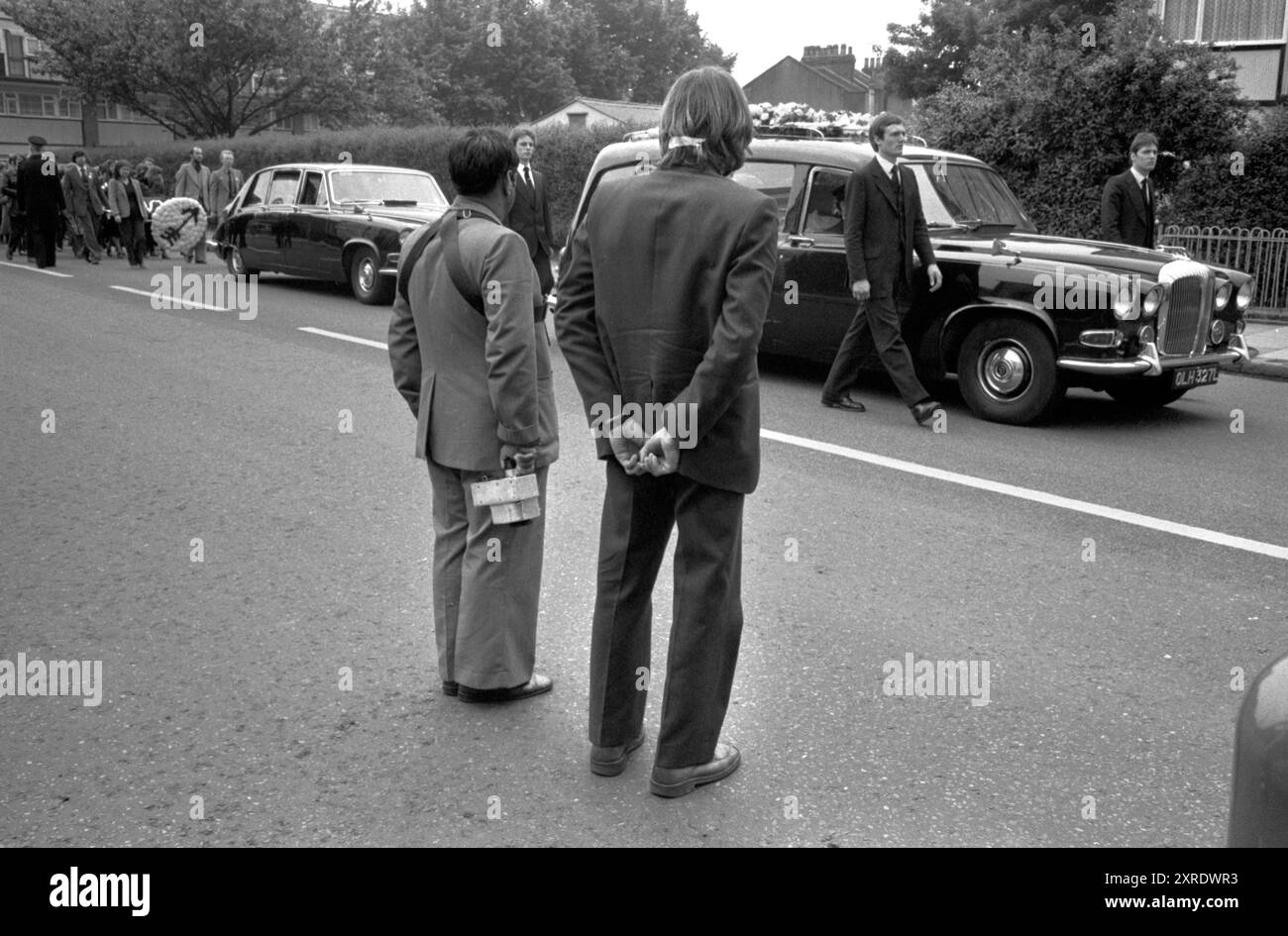 Blair Peach the funeral cortege makes its way through Southall on route ...