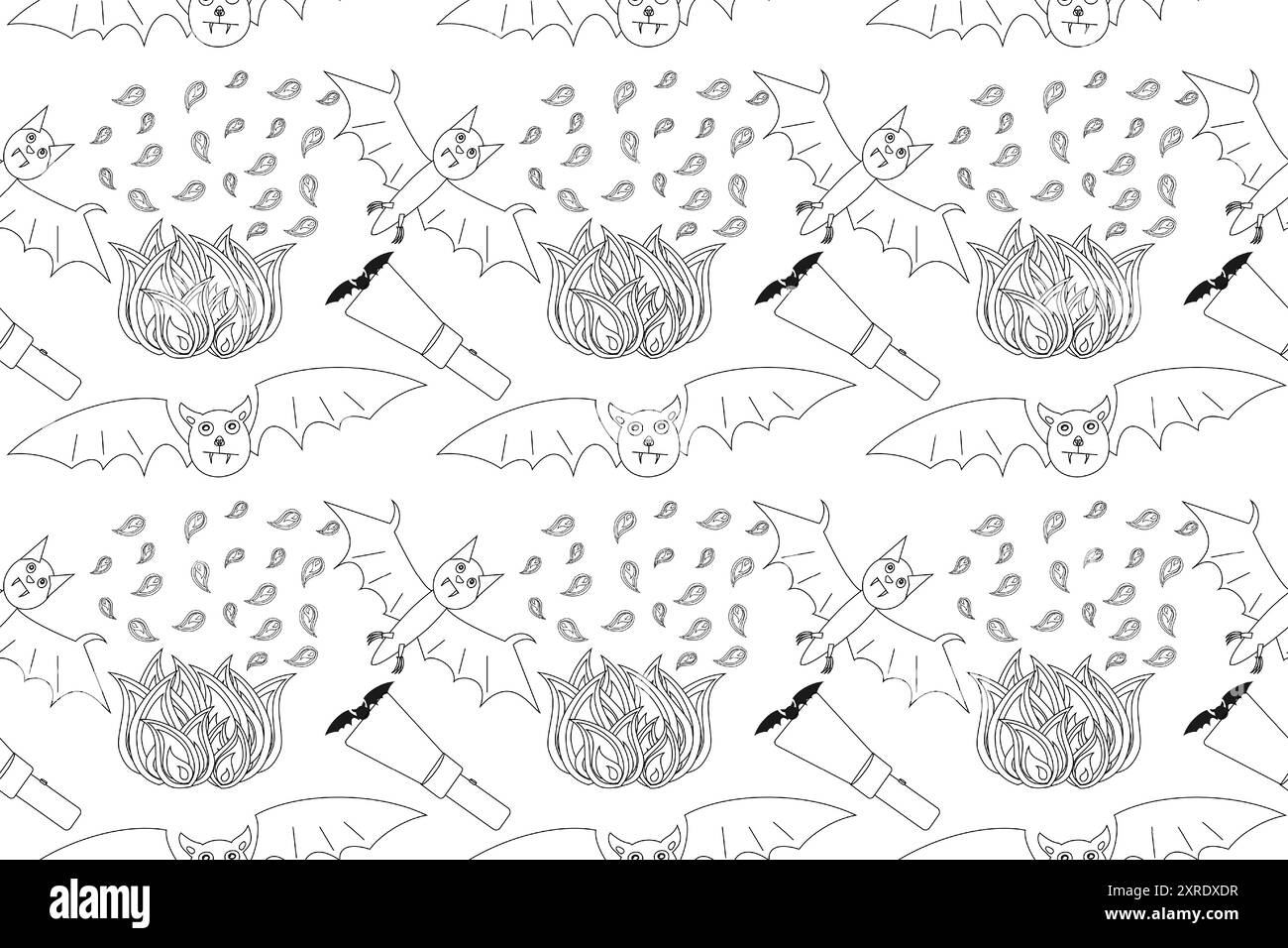 Creepy coloring page vector hi-res stock photography and images - Alamy