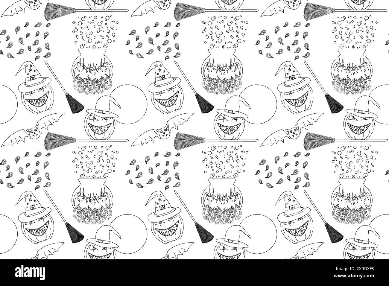 Creepy coloring page vector hi-res stock photography and images - Alamy
