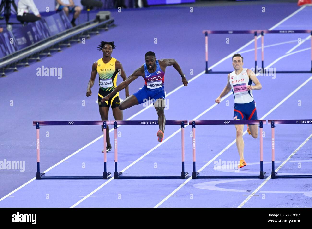 Saint Denis, France. 09th Aug, 2024. BENJAMIN Rai ( USA ) Gold medal ...