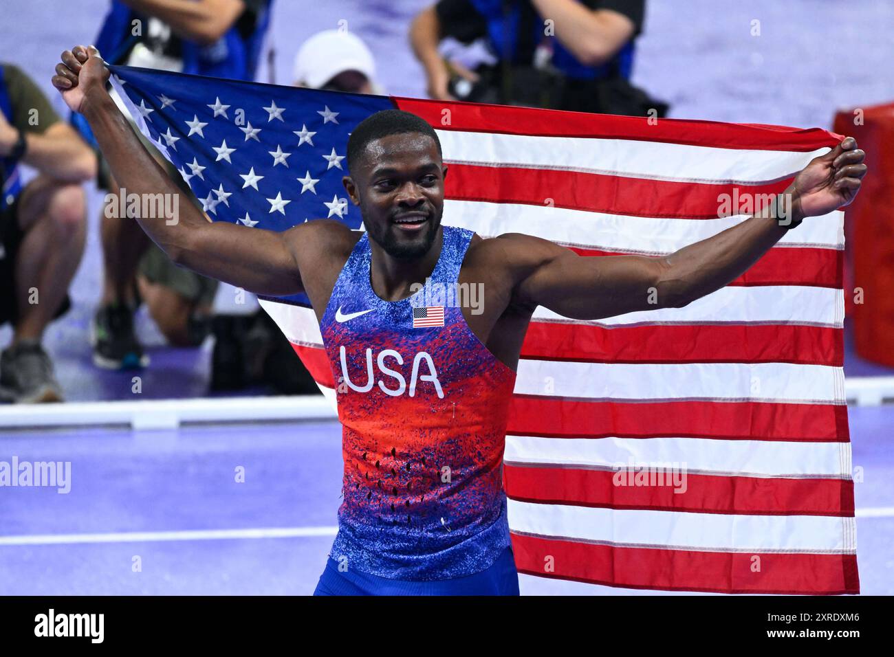 Saint Denis, France. 09th Aug, 2024. BENJAMIN Rai ( USA ) Gold medal ...