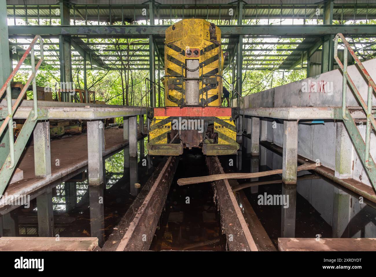 Apoera Railwaystation Suriname never used and abandoned leaving a 300 ...