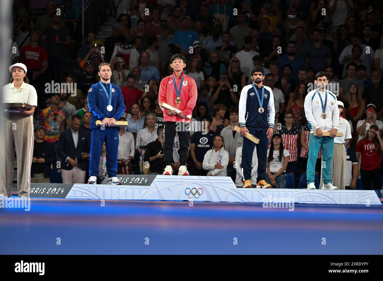 HIGUCHI Rei, Japan (JPN), Gold Medal, Medal Ceremony, Wrestling ...