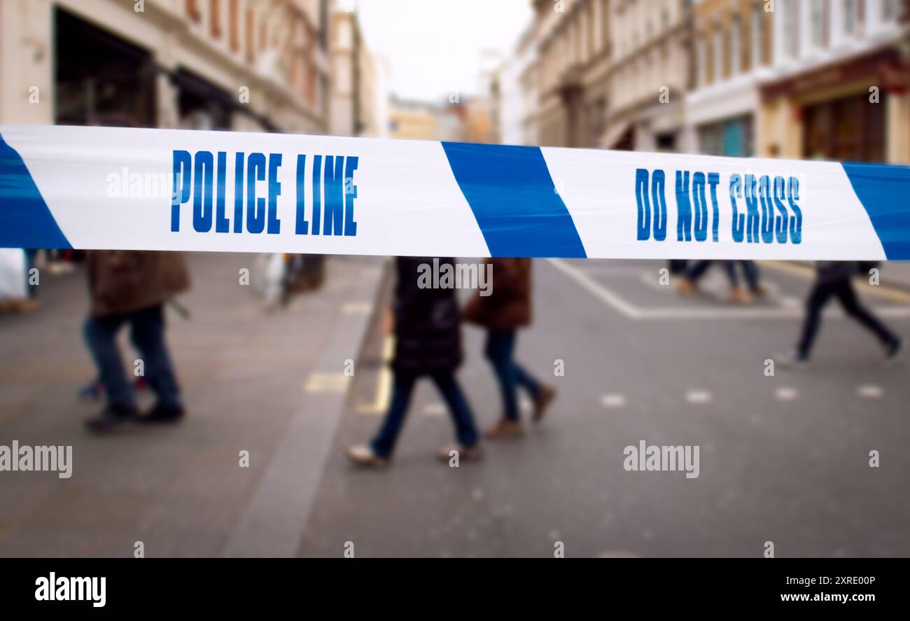 Police tape uk hi-res stock photography and images - Alamy
