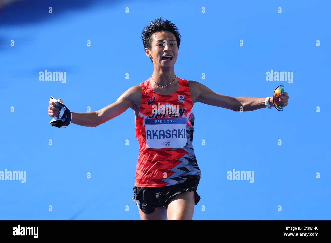 Paris, France. 10th Aug, 2024. Akira Akasaki (JPN) Marathon : Men's ...