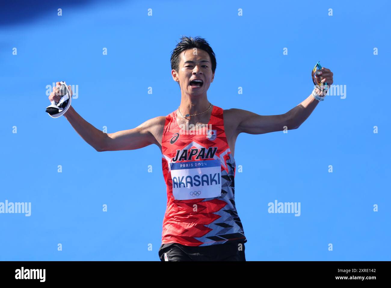Paris, France. 10th Aug, 2024. Akira Akasaki (JPN) Marathon : Men's ...