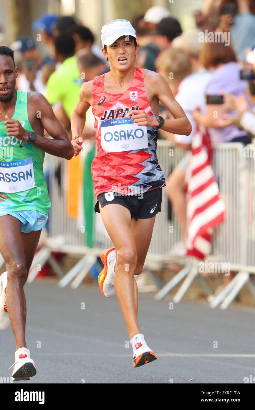 Paris, France. 10th Aug, 2024. Suguru Osako (JPN) Marathon : Men's ...