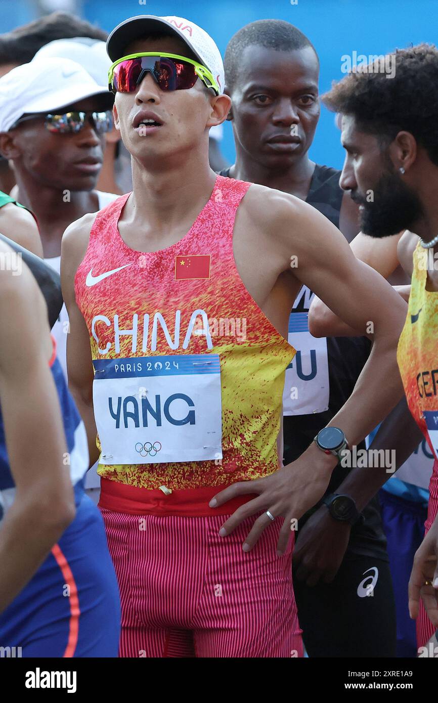 Paris, France. 10th Aug, 2024. Yang Shaohui of China is seen prior to ...