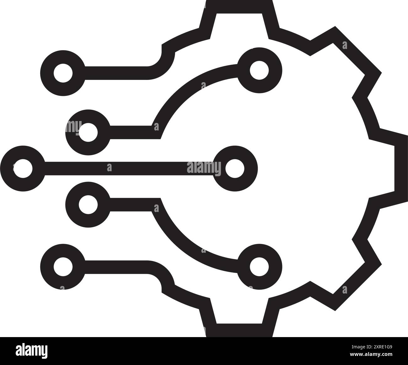 Data concept circuit board Stock Vector Images - Alamy