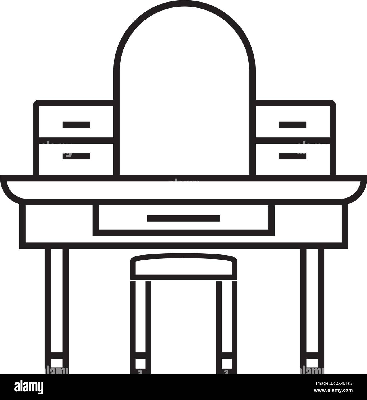 dressing table icon illustration element design Stock Vector Image & Art - Alamy