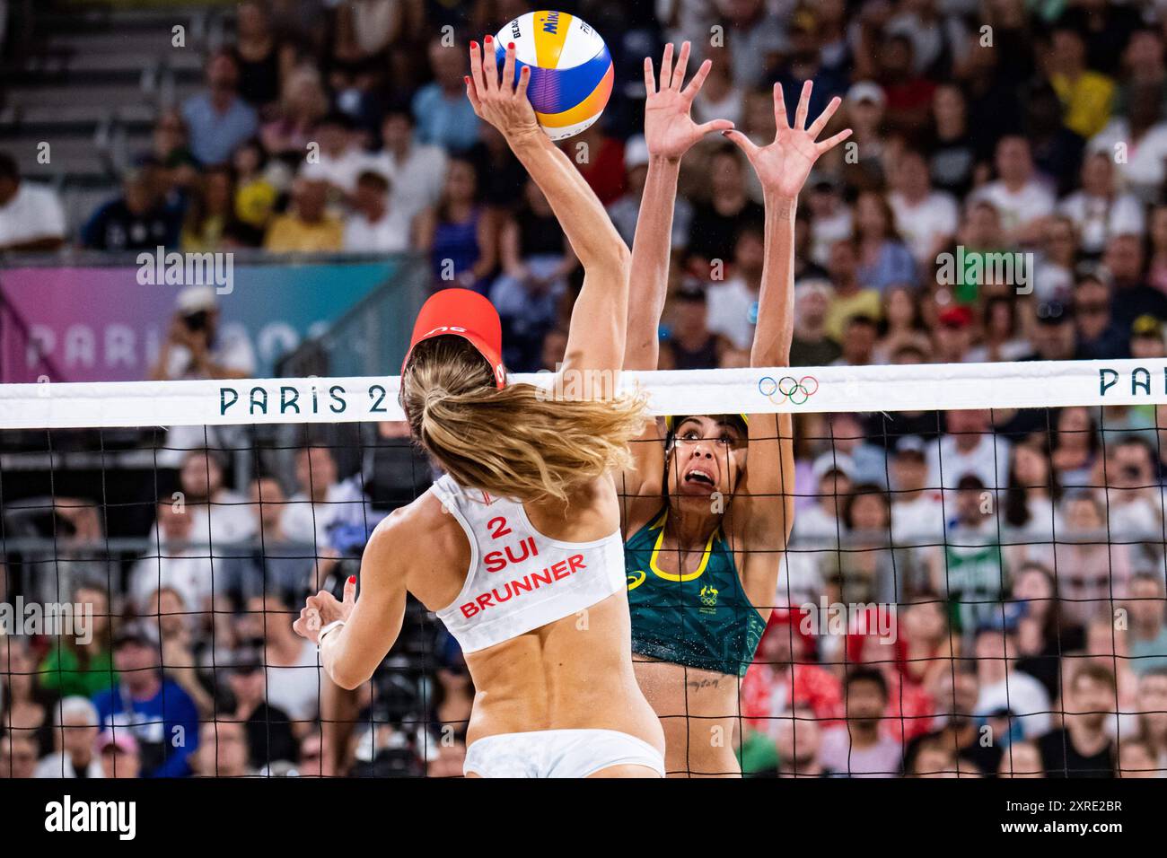 Nina Brunner (SUI) and Taliqua Clancy (AUS), Beach Volleyball, Women's ...