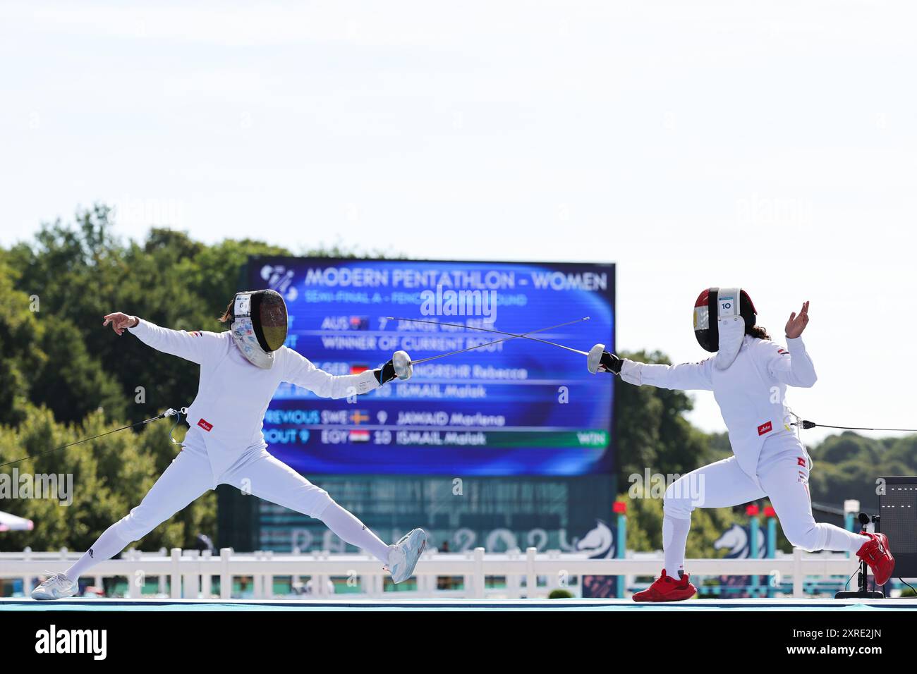 Versailles, France. 10th Aug, 2024. Olympic Games, Paris 2024, modern pentathlon, individual ...
