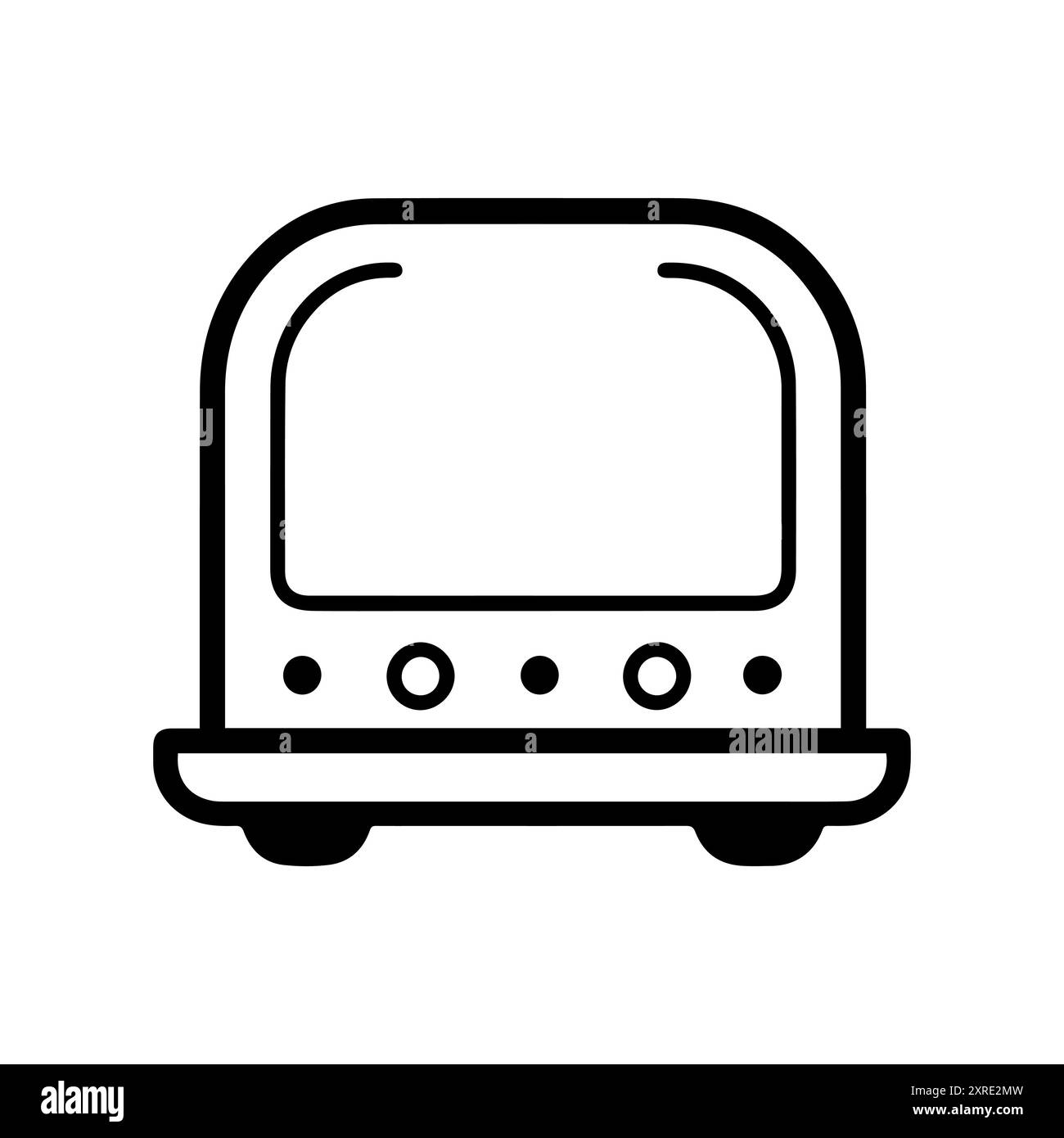 Toaster icon or modern line symbol. Vector line art and icon design ...