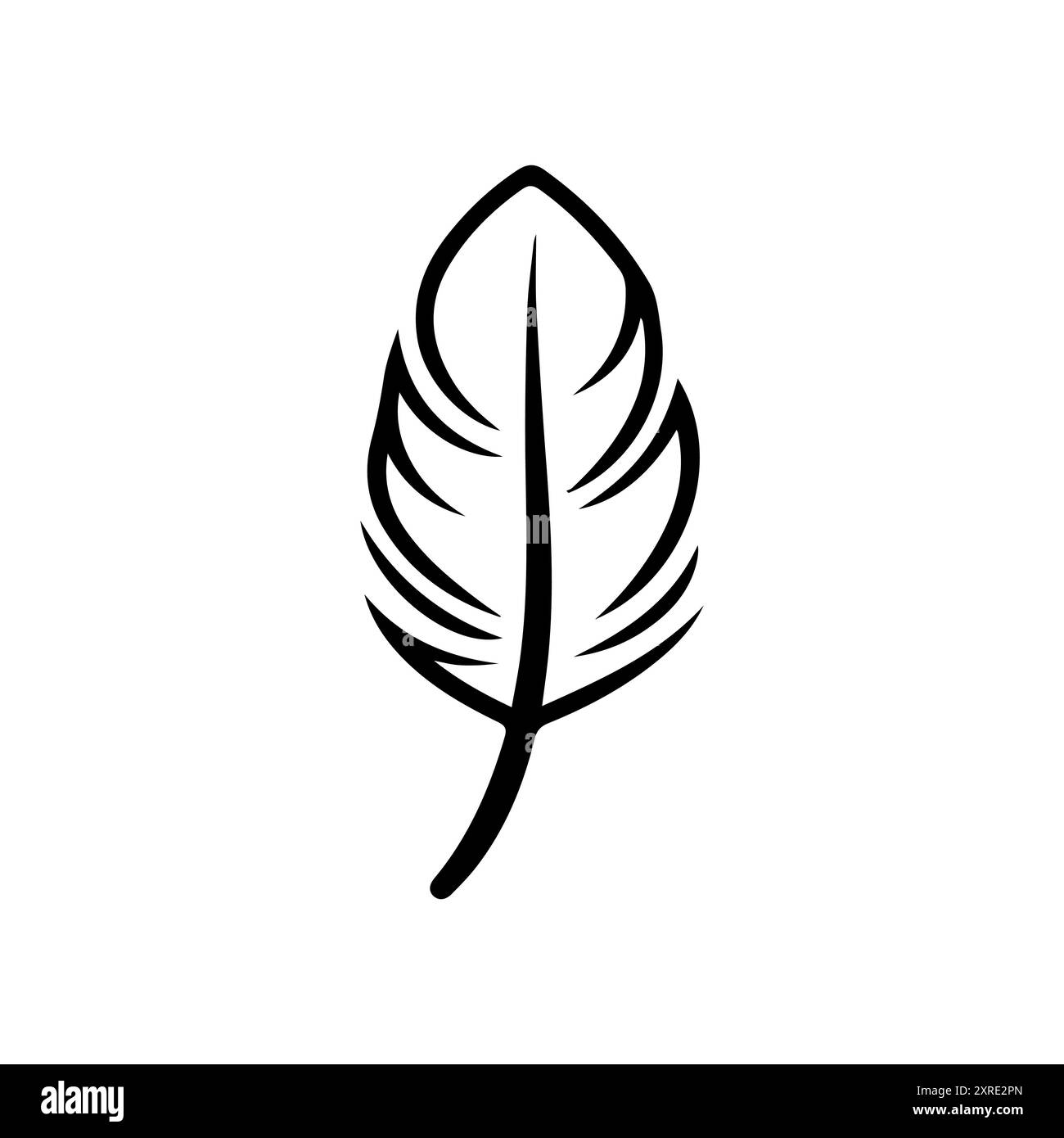 Quill icon or modern line symbol. Vector line art and icon design with ...