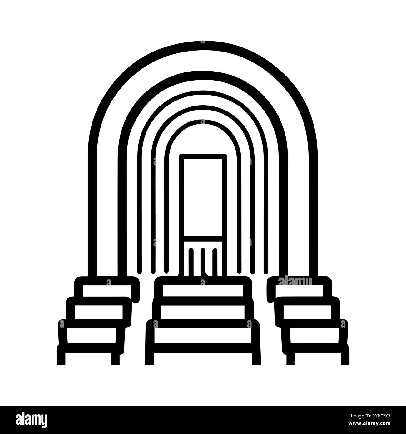 Theater icon or modern line symbol. Vector line art and icon design ...
