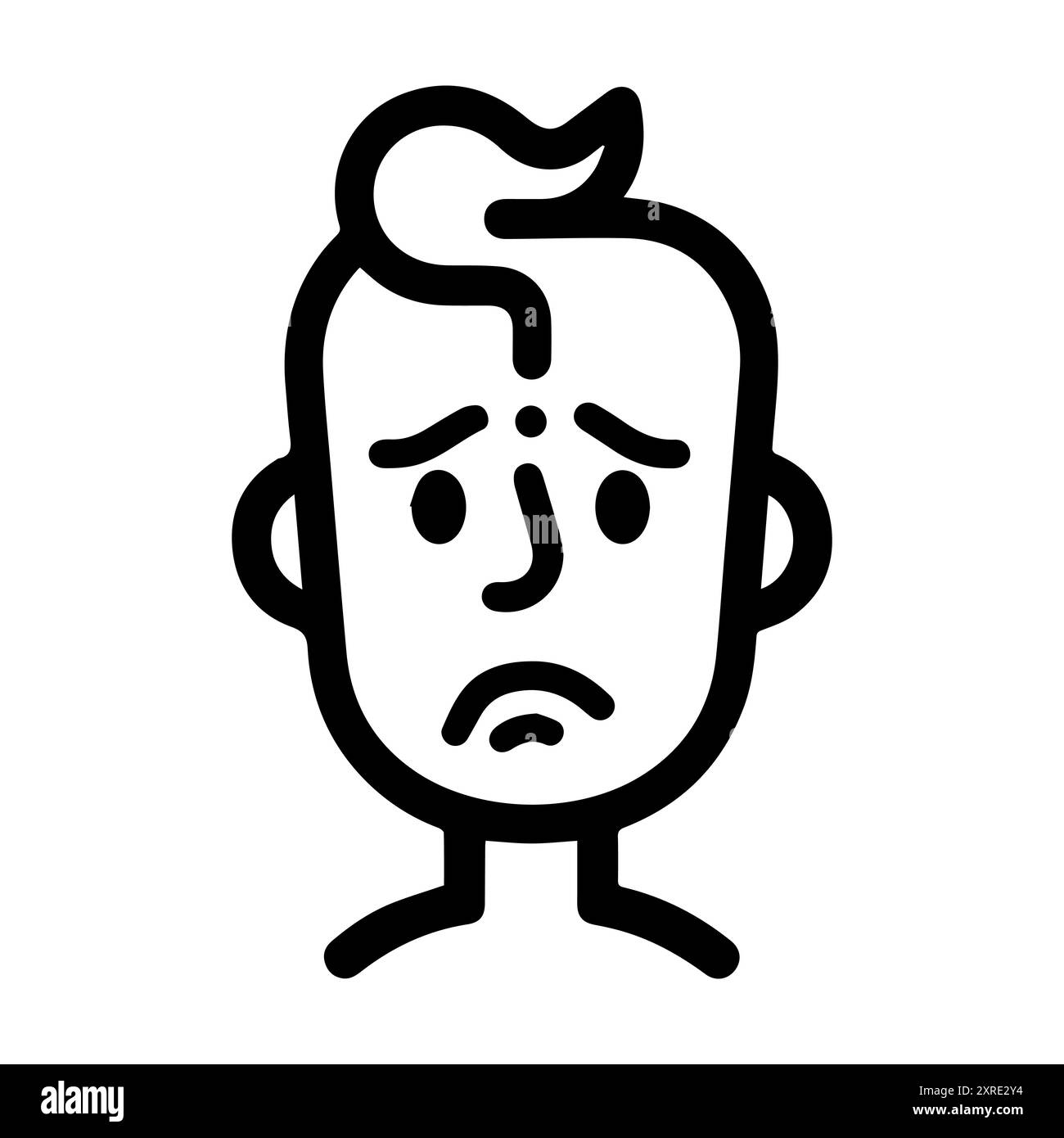 Confused icon or modern line symbol. Vector line art and icon design ...