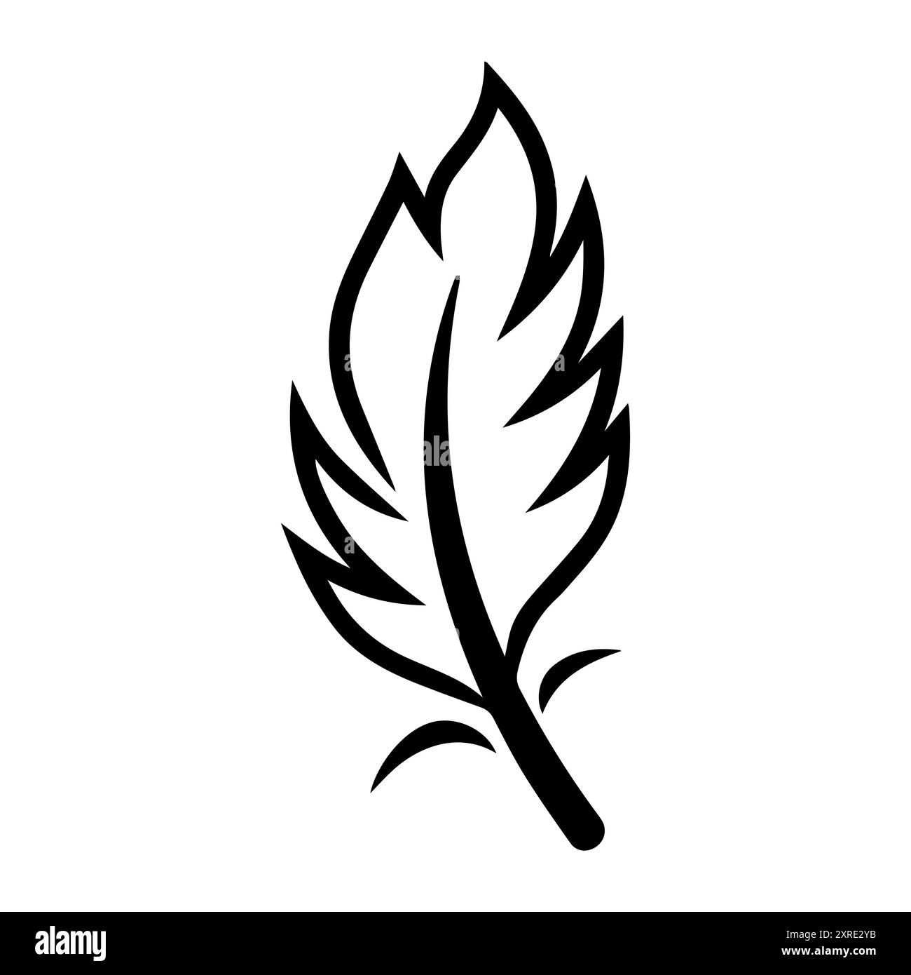 Quill icon or modern line symbol. Vector line art and icon design with ...