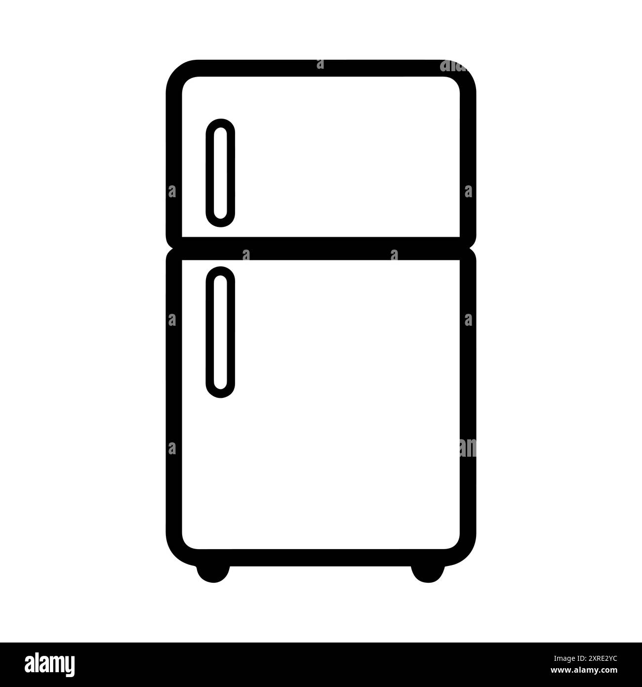 Refrigerator icon or modern line symbol. Vector line art and icon ...