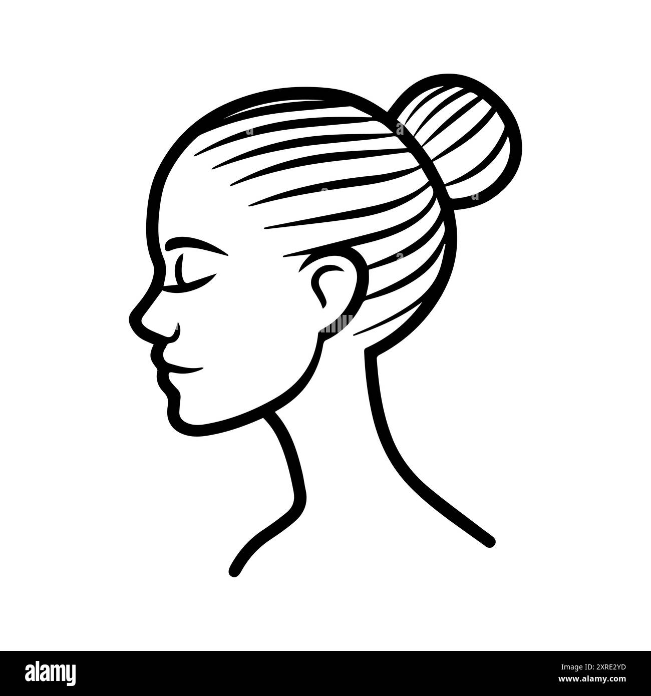 Hair Loss icon or modern line symbol. Vector line art and icon design ...