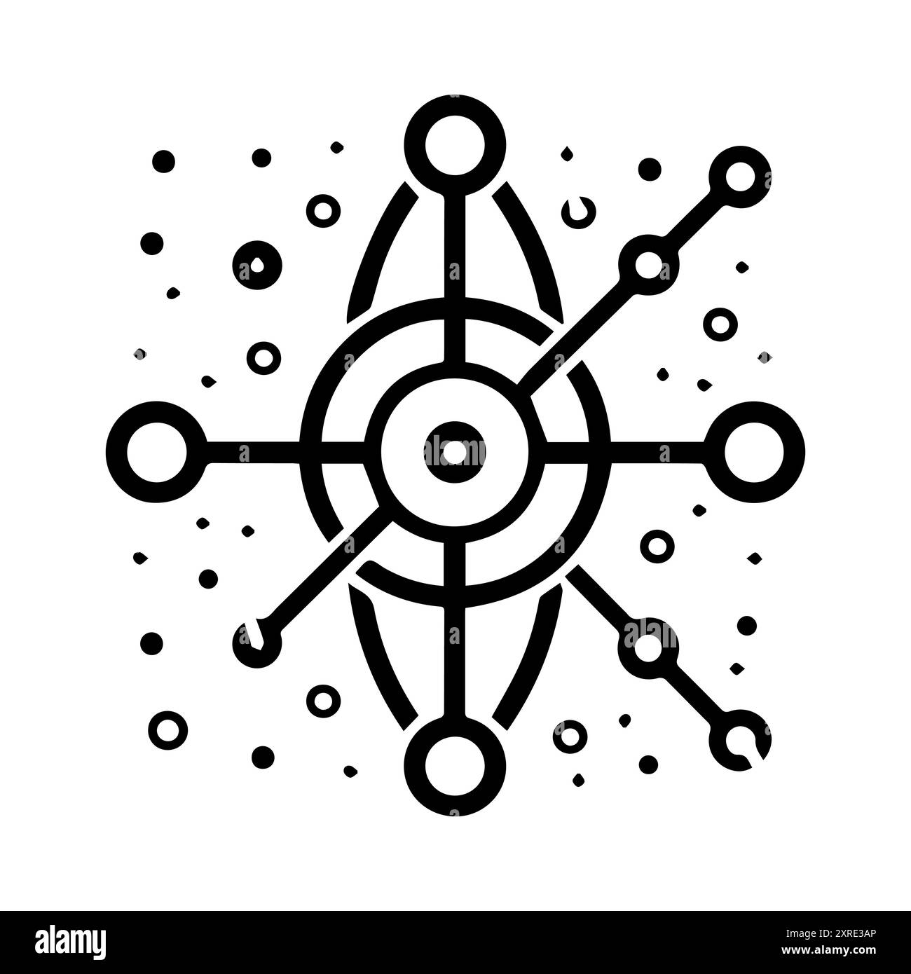 Physics icon or modern line symbol. Vector line art and icon design ...