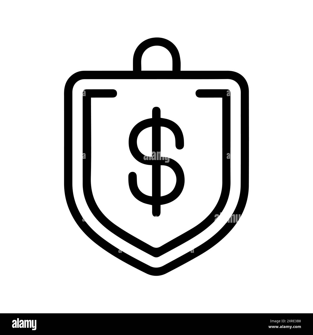Money Secure icon or modern line symbol. Vector line art and icon ...