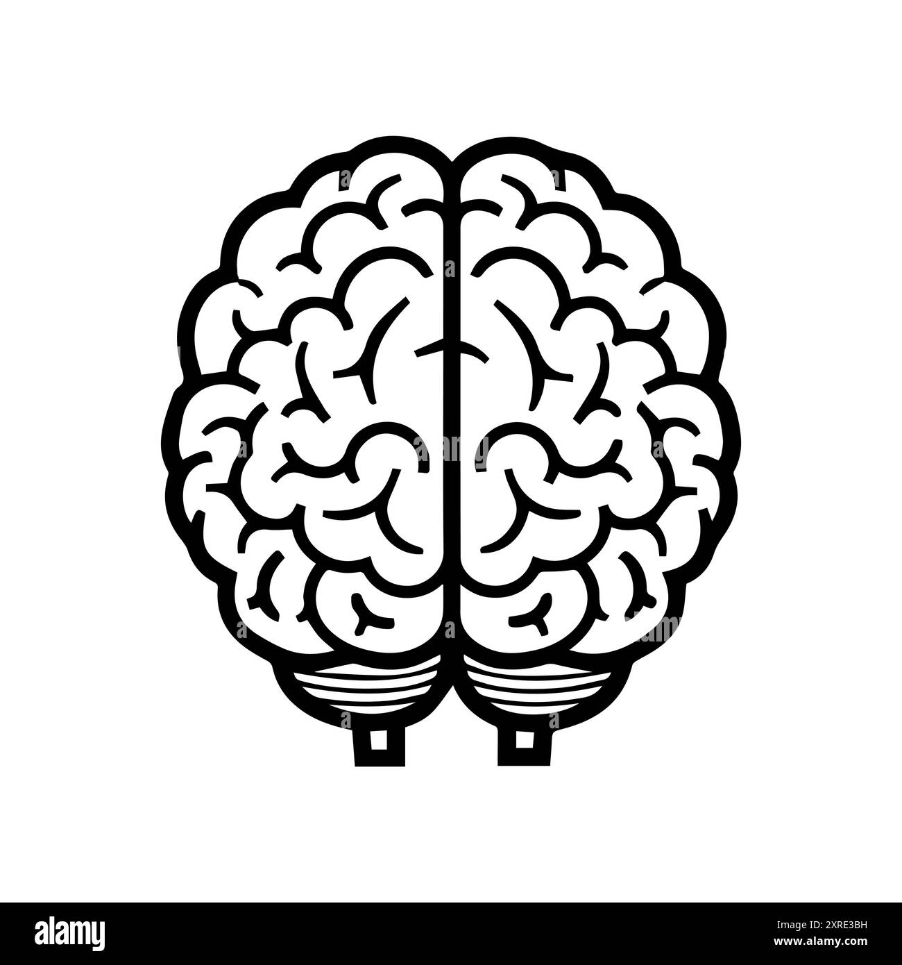 Human Brain icon or modern line symbol. Vector line art and icon design ...