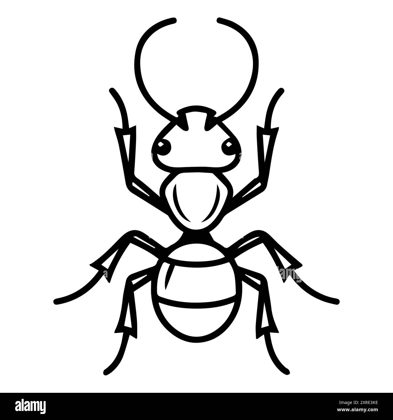 ant icon or modern line symbol. Vector line art and icon design with ...